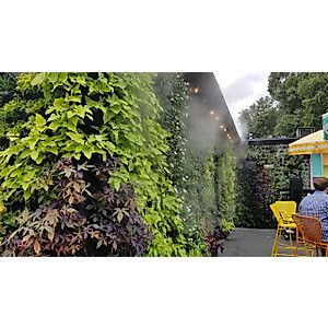 Mistcooling System - High pressure Misting System - Stainless Steel Tubing - 1500 PSI Misting Pump - DIY Misting System - Residential, Commercial & Industrial - (18 Ft Mist Line - 10 Nozzles)