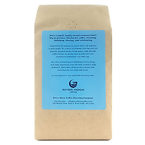 River Moon Coffee, Kona Coffee Whole Bean, Medium Roast, 2 lbs., Kona Waves Hawaiian Coffee Blend, Sustainably Farmed, 32 Ounces, 100% Arabica