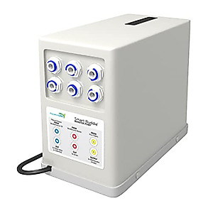AQUATICLIFE Smart Buddie Booster Pump for 50-100 GPD Reverse Osmosis Water Filter Systems RO/DI Units, White, 12 Piece Set (540292)