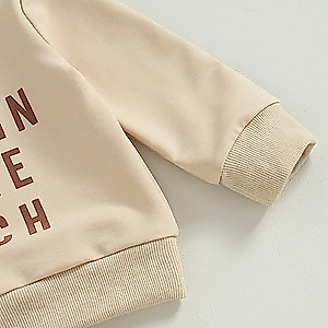 Adobabirl Toddler Baby Halloween Outfit Boy Girl Cutest Pumpkin Sweatshirt and Pants Set Halloween Fall Baby Clothes (Cutest Pumpkin In The Patch Outfit,6-12 Months)