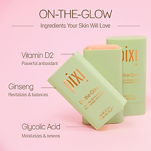 Pixi Beauty On-the-Glow | Solid Moisturizer Stick | Multi-Use Moisturizer | Travel-Friendly Hydration Anywhere You Go | 0.67 Oz