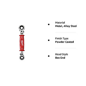 MILWAUKEE Linemanâ€s 4-in-1 Insulated Ratcheting Box Wrench 48-22-9212