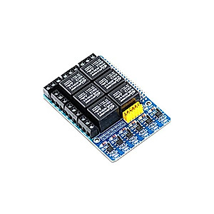 PiRelay 6 Power Relay Module for Raspberry Pi, 6 Channel Relay Shield for Raspberry Pi, Relay HAT Expansion Relay Board for Raspberry Pi 4B/3B+/3B/2B/B+/A+