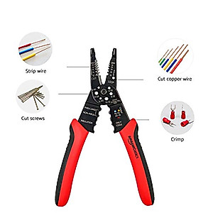 Amazon Basics Multi-Purpose Wire Stripper and Cutter
