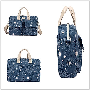 SANFAN Laptop Briefcase, Water Repellent Multi-Functional Shoulder Messenger Case Bag For MacBook Pro 15 inch and 16 inch-16 inch Laptop(Sol de Mayo)