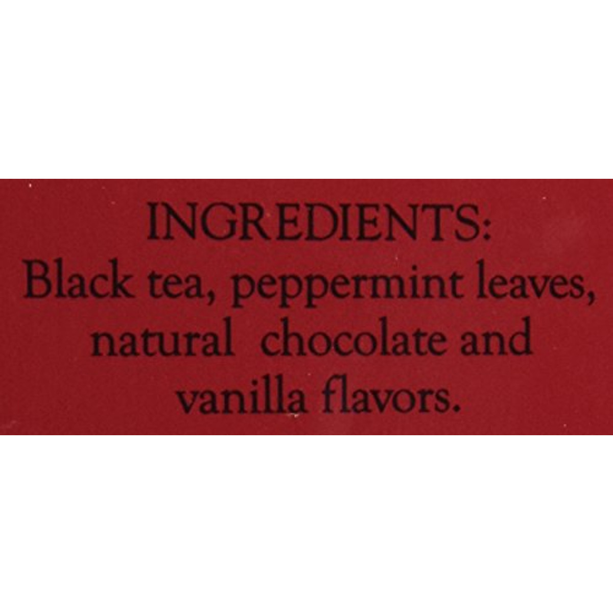 Harney and Sons Chocolate Mint, Flavored Black Tea - 20 Sachets per Tin