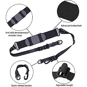 Scooter Shoulder Strap Compatible for Carrying Beach Camping Chair, Electric Scooter,Kids Folding Bike,Foldable Bikes, Balance Bikes, Yoga Mat,Adjustable Should Belt Straps with Non-Slip Shoulder Pad