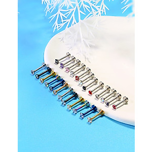 Cisyozi 16G Lip Labret Medusa Ashley Monroe Rings Studs for Women Snake Bite lip Ring 16 Gauge Stainless Surgical Steel Flat Back Tragus Cartilage Helix Conch Earrings Stud Piercing Jewelry Men 10mm