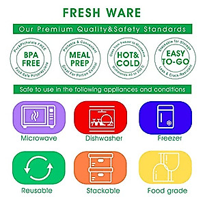 Lanfubiao Portion Control Containers for Weight Loss (14 Piece) - 21 Day Fix Measuring Cups and Food Plan with Free eBook, Multi Color and Label Engraved Healthy Diet Containers