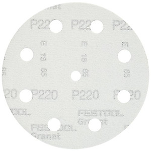 Festool 497172 Granat P220 Grit 5-Inch (125mm) Diameter Abrasive Sanding Discs, 100-Pack