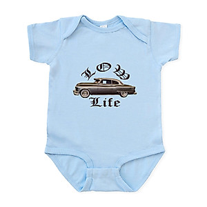 CafePress Low Life Lowrider Infant Bodysuit Cute Infant Bodysuit Baby Romper Sky Blue