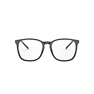 Ray-Ban RX5387 Square Prescription Eyeglass Frames, Black/Demo Lens, 52 mm