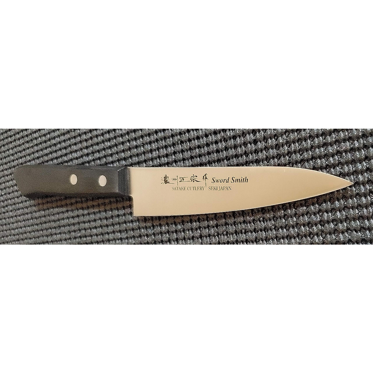 Satake Made In Japan Molybdenium Vanadium Stainless Steel Chef's Knife (801-850 Petty Blade 120mm) Wood,Stainless Steel,Natural