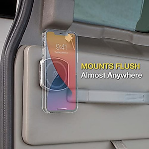 Scosche MP2FM-XCES0 MagicMount Pro2 Universal Flush Magnetic Cell Phone Car Mount Kit Compatible with MagSafe, iPhones, Galaxy, Pixel & All Smartphones