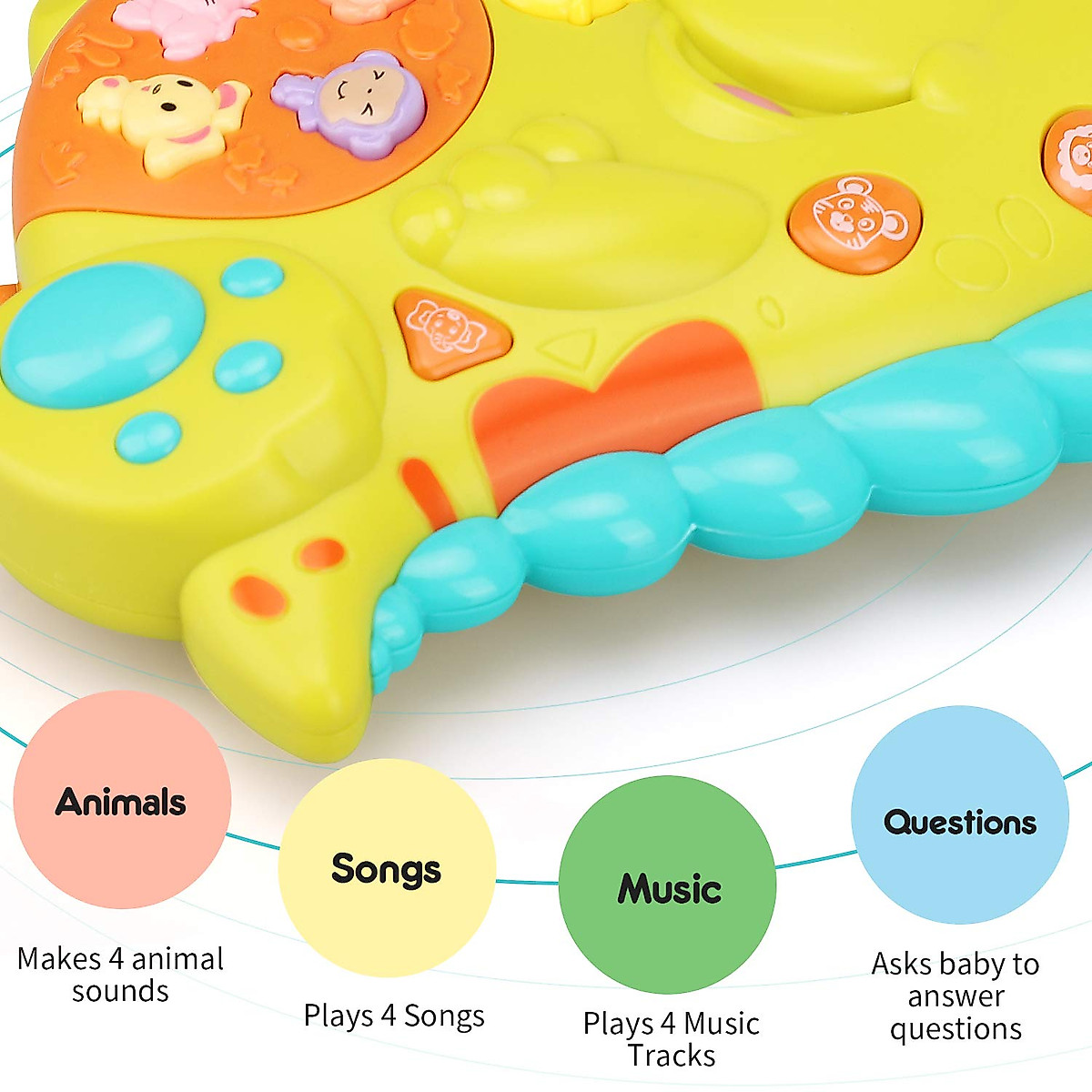 STEAM Life Baby Piano Toys, Baby Girl Toys Infant Toys, Dinosaur Toy Baby Music Toys, Baby Light Up Toys for 0 6 9 12 18 Months, Infant Toys for 1 Year Old Boy Girl Gifts, Baby Einstein Toys