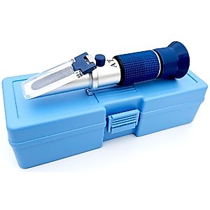 NEEBETEK Brix Refractometer with ATC,Wort Specific Gravity Tester,Portable Sugar Content Hydrometer for Wine Making and Beer Brewing, Homebrew Kit