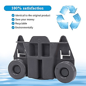 W10195417 Dishwasher Wheels Lower Dish Rack Wheel, Compatible for Whirlpool Kenmore Kitchenaid, Replaces AP4538395, AH2579553, PS2579553, WPW10195417, EA2579553