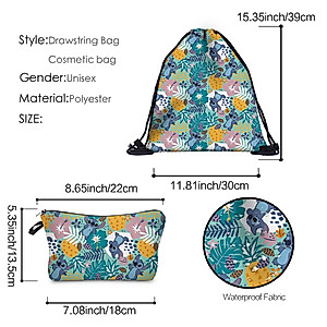 yindelas Stitch stuff Gift for girl 2-piece Set Drawstring Backpack Camping Travel Training Beach Gym Bag