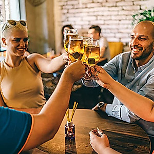 JISUSU Whiskey Stones Gift Set ，9 Whiskey Rocks Chilling Stones in Luxury Wooden Gift Box with Stainless Steel Tongs and Velvet Pouch