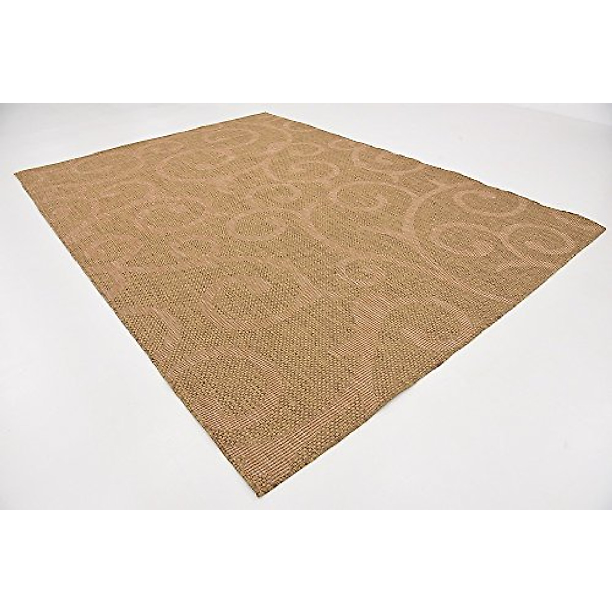 Unique Loom Outdoor Botanical Collection Area Rug - Vine (8' x 11' 4" Rectangle, Brown/ Beige)