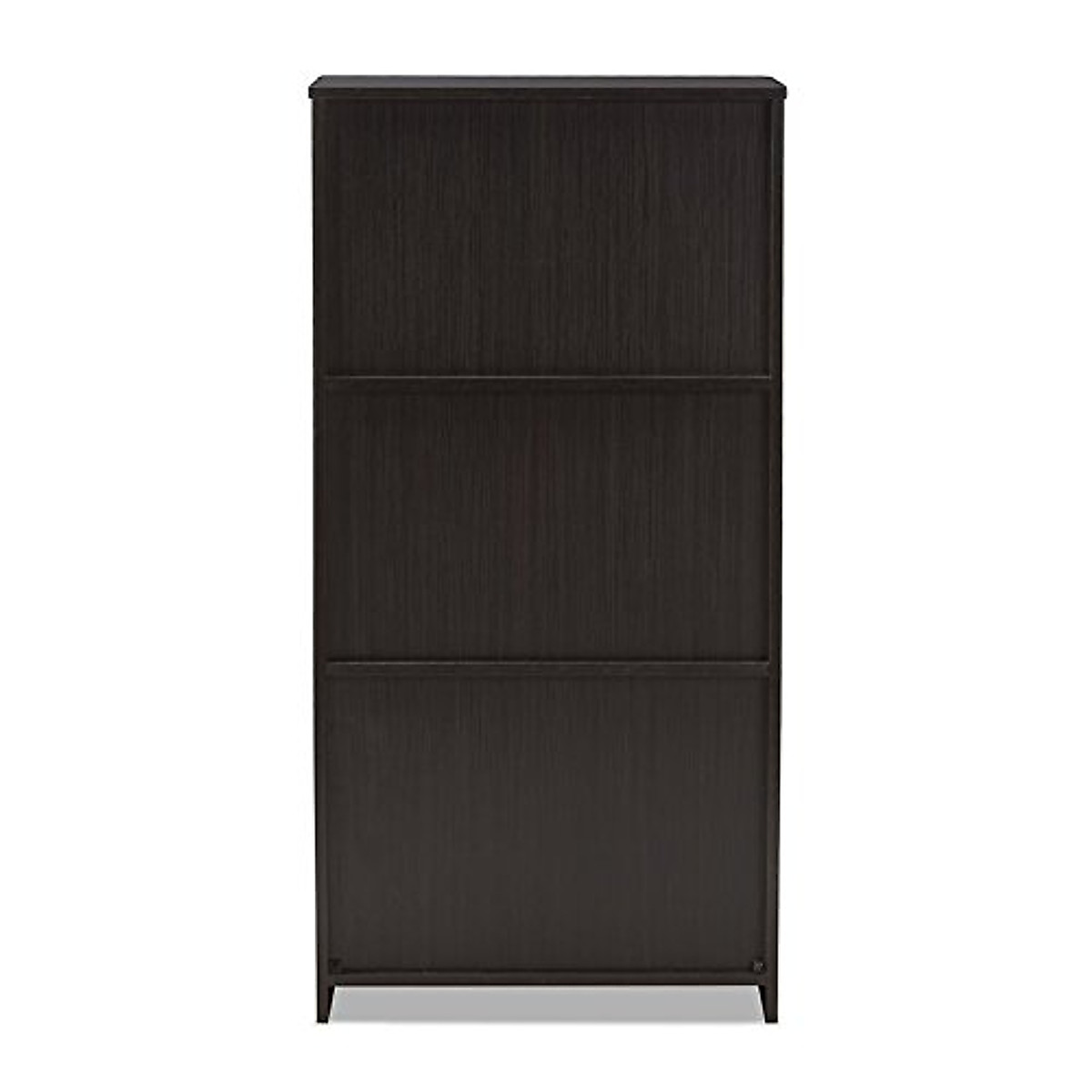 Baxton Studio Carlingford 2 Shelf Bookcase in Dark Brown