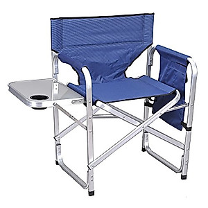 Stylish Camping SL1204BLUE Full Back Folding Director's Chair (SL1204-BLUE)