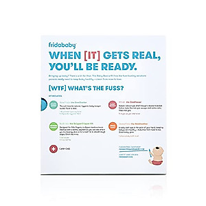 Baby Basics Kit by FridaBaby |Includes NoseFrida, NailFrida, Windi, DermaFrida + Silicone Carry Case