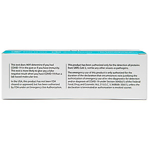 Flowflex COVID-19 Antigen Home Test kit, 1 Pack, 2 Tests Total. FDA EUA Authorized OTC at-Home Self-Test, Non-invasive Nasal Swab, Easy to Use and No Discomfort, Results in 15 Minutes