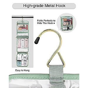 Clear Travel Bag with Tsa Approved Toiletry Bag Hanging Toiletry Bag for Women Makeup Bag Small Hanging Toiletry Bag for Men Toiletry Bags for Traveling Women Toiletries