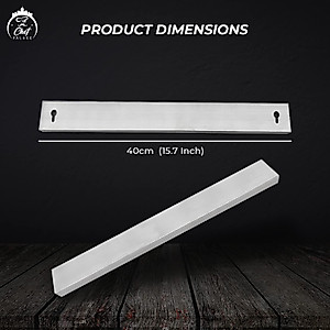 Chef Palace Magnetic Knife Strip, Simple to Install, Multiuse Knife Wall Mount Hanger, Suitable for Kitchen Utensils & Tools 40cm (15.7 Inch) Strong Magnetic Knife Bar