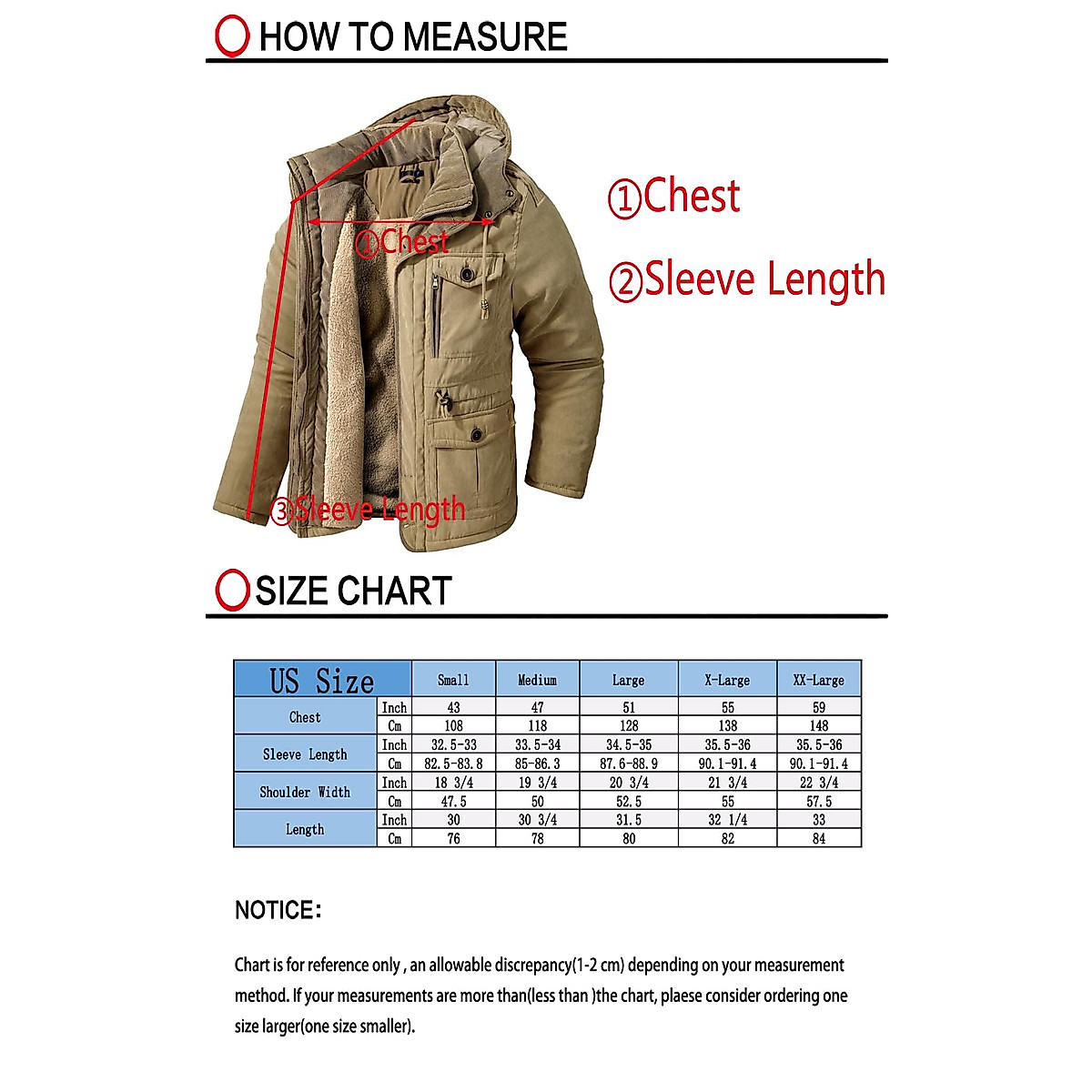 Mr.Stream Men's Winter Hooded Jacket Windproof Sherpa Lined Fleece Windbreaker Coat Outerwear Warm Parka 3256 Green M