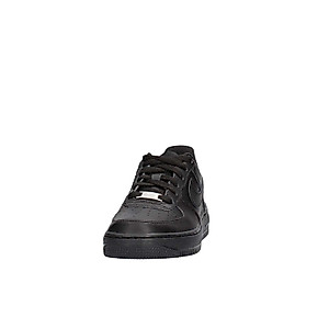 Nike Air Force 1 Big Kids Style Shoes 314192, Black/Black, 6