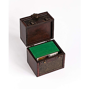 KakapopoTCG M01C Wooden Deck and Counter Box for Deck Protector Storage Trading Cards TCG MTG Magic FaB YGO EDH Commander Box FaB TCG PTCG Dice Box DnD Spell Box