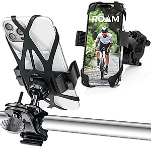 Roam Bike Phone Mount - Motorcycle Phone Mount- 360° Rotation with Universal Handlebar Fit for Bikes, Motorcycles, Scooters, Strollers - Phone Holder For Bike Compatible w/iPhone & Android Cell Phones