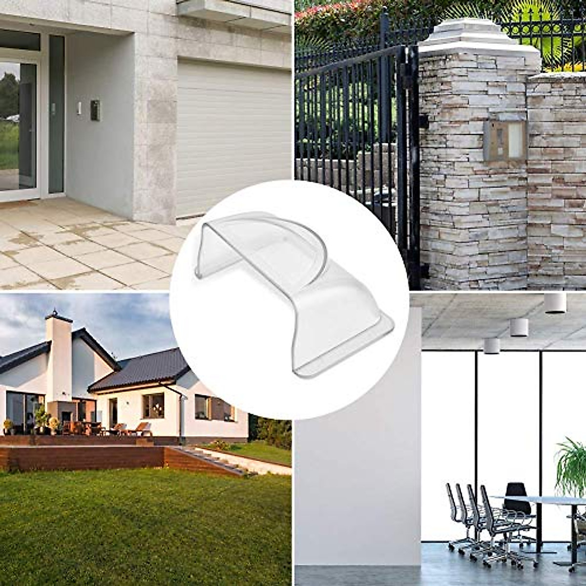 Plastic Rain Cover, Waterproof PV Plastic Rain Cover Waterproof Shell for Door Access Control Keypad Controller Rainproof Cover Sell Protector,Ring doorbell Cover