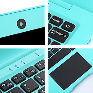 TOPOSH Kids Laptop 10.1 Inch Supports Windows 10 PC Notebook Computer 4GB RAM+64GB SSD Intel Celeron N3350 Dual-Core Graphics 1.1 GHz with US Keyboard WiFi Bluetooth-Green