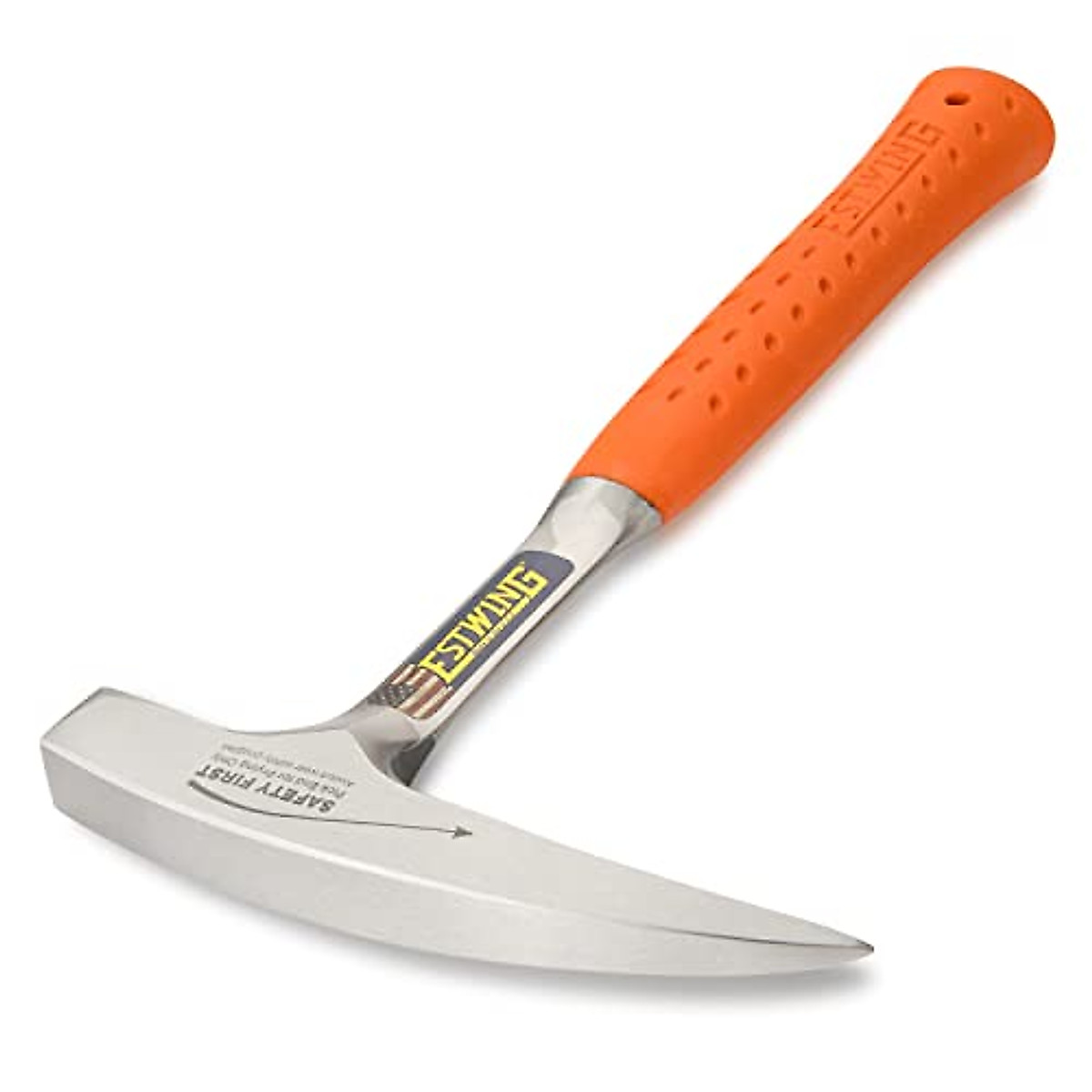 ESTWING Rock Pick - 22 Oz Geology Hammer with Pointed Tip & Shock Reduction Grip - EO-22P