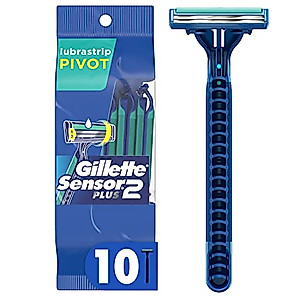 Gillette Sensor2 Pivoting Head + Lubrastrip Men's Disposable Razors, 12 Count (Pack of 3, Total 36 Razors)