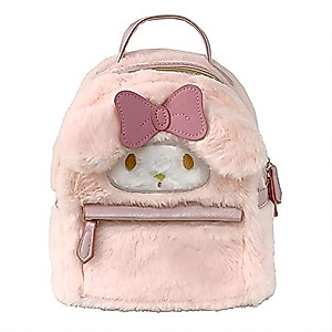 KFTHKOR Cute Backpack, Fluffy Backpack, Lovely Schoolbag Kawaii Girl Backpack (white)