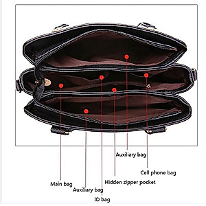 Tote Bag Fashion Leather Crossbody Bags for Women Casual Ladies Purse Satchel Shoulder Bags Large Capacity Handbags