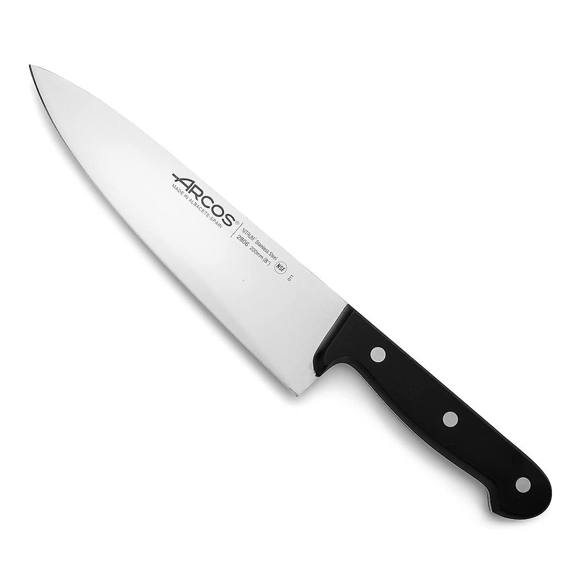 ARCOS Universal Chef’s Knife, 8 Inch, Black