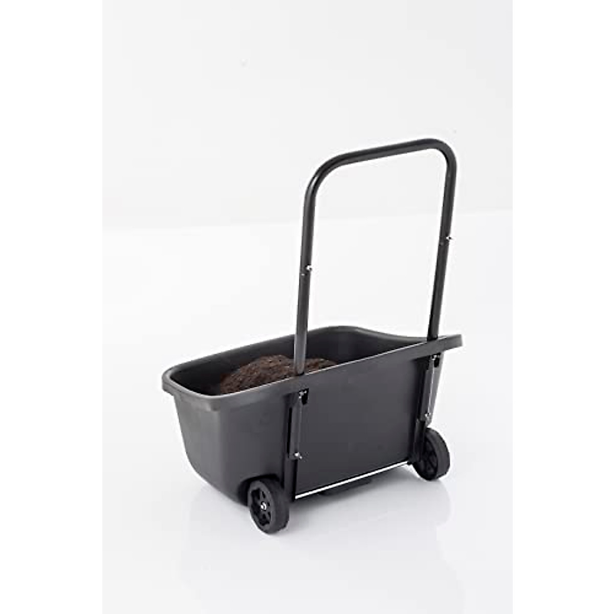 Maze 65 Gallon Dual Chamber Compost Tumbler with Large Double Door and Open Base and Comes with Maze Compost Cart
