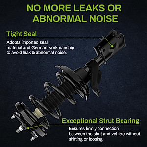 AUTOSAVER88 Complete Struts Compatible with 2001-2002 Honda Civic Front & Rear Shock absorber 4 pcs