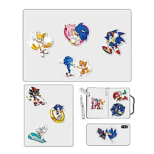 50PCS Sonic The Hedgehog Stickers for Children Teens,Girls, Waterproof Colorful Sonic Stickers Perfect for Car, Laptop, Luggage, Bicycle