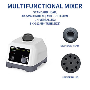 LACHOI Lab Vortex Mixer with Touch & Continuous Function Vortex Mixer Speed 200-3000rpm 4.5mm Orbital Diameter Lab Vortex Shaker