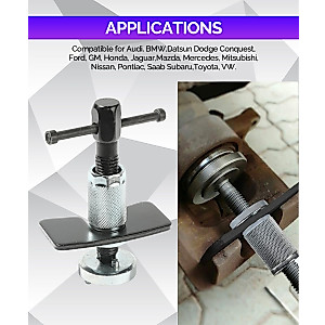 RACOONA Disc Brake Piston Caliper,Brake Caliper Piston Rewind Tool,Car Accessories Brake Piston Wind Back Tool,Car Rear Brake Pad Wind Back Tool,Brake Caliper Rewind Tool Disk Brake Pad Replacement