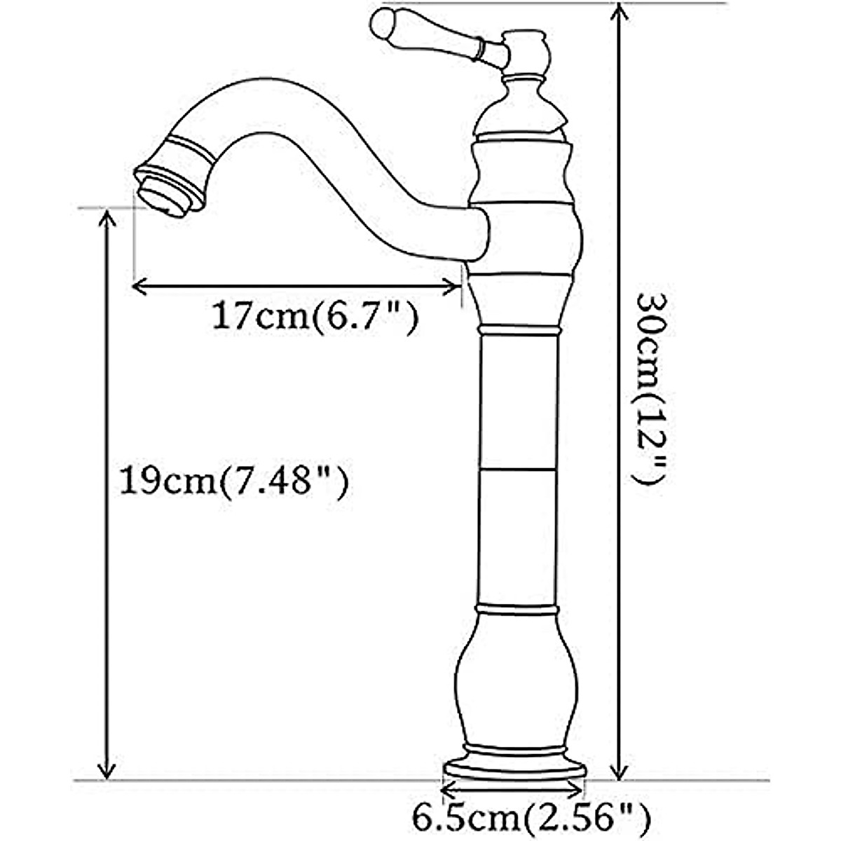 Single Lever Washbasin Faucet 360 ° Swiveling Bath Waterfall Faucet Basin Faucet Single Handle Basin Faucet for
