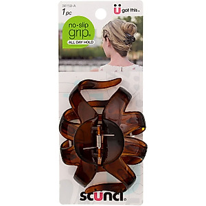 Scunci No-Slip Grip Large Octopus Clip, Color May Vary 1 ea (Pack of 4)