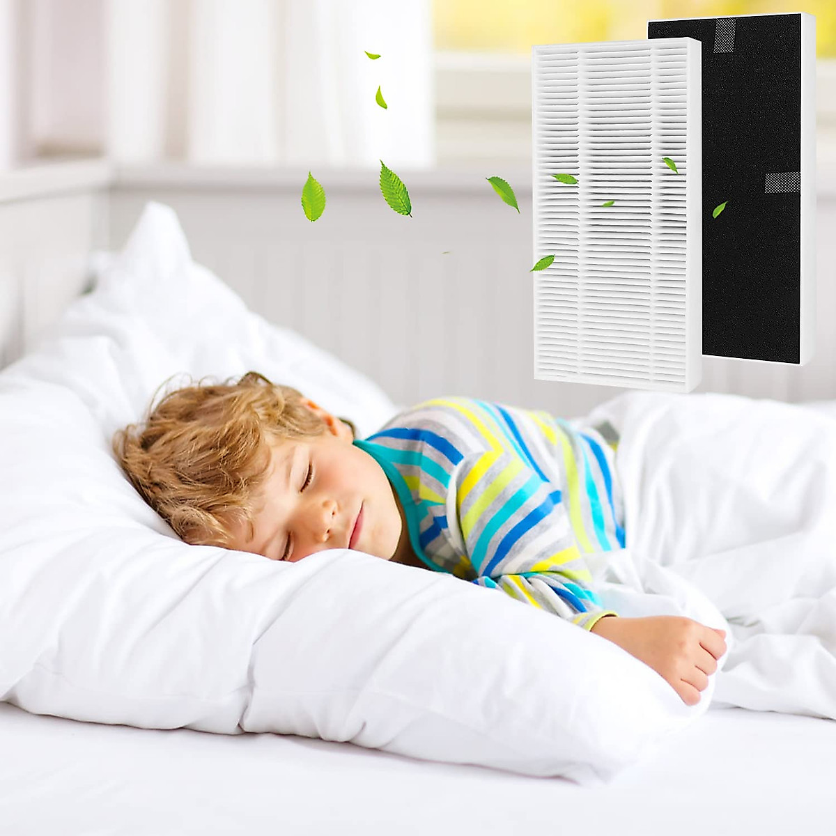 Lexind HEPA Air Filter Replacement For Honeywell U Filter Febreze FRF102B Tabletop 4 pack