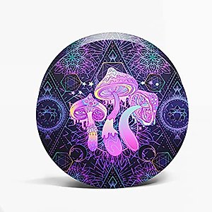 Magic Mushrooms Over Sacred Geometry Grinder 2.5"